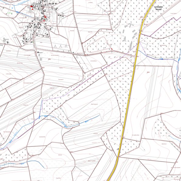 Lutzerath 2 (1:5,000) Map by Landesamt fur Vermessung und ...