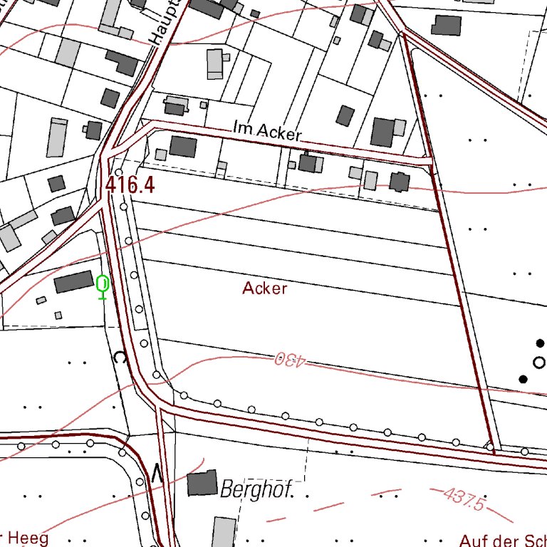 Lutzerath 2 (1:5,000) Map by Landesamt fur Vermessung und ...