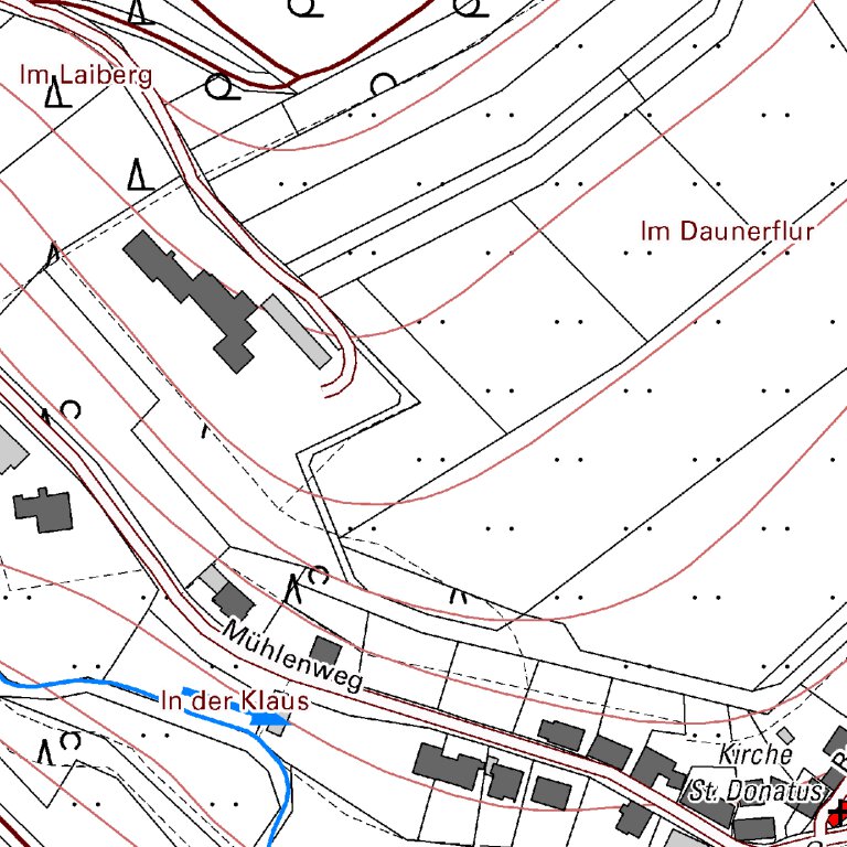 Daun 9 (1:5,000) Map by Landesamt fur Vermessung und ...