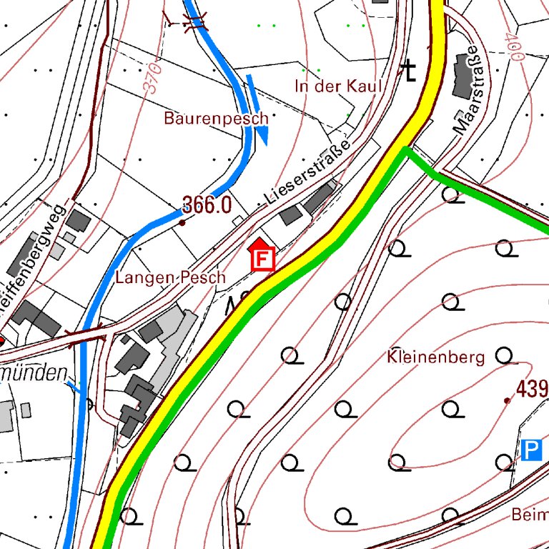 Daun 9 (1:5,000) Map by Landesamt fur Vermessung und ...