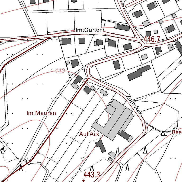 Eckfeld 1 (1:5,000) Map by Landesamt fur Vermessung und ...