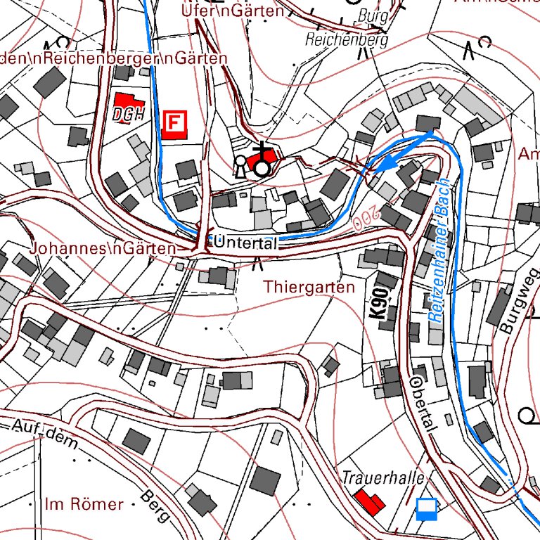 Patersberg (1:5,000) Map by Landesamt fur Vermessung und ...