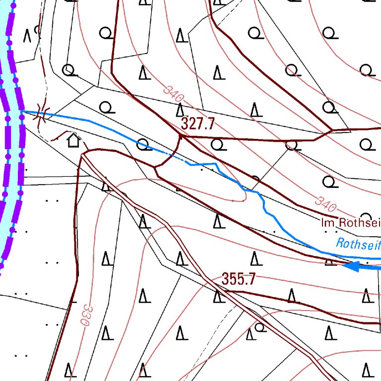 Sevenig (Our) (1:5,000) Map by Landesamt fur Vermessung und ...