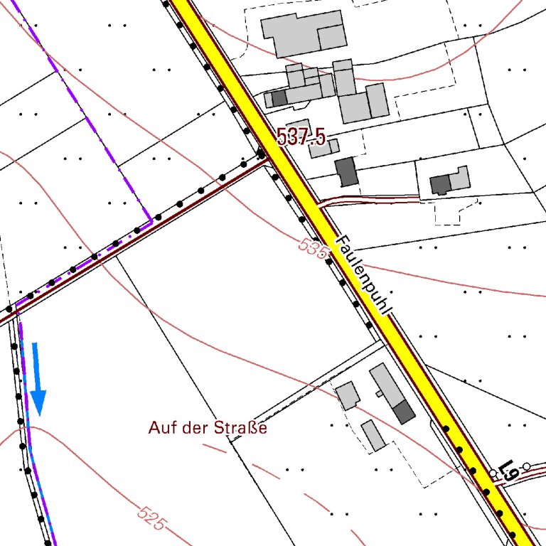 Lichtenborn 3 (1:5,000) Map by Landesamt fur Vermessung und ...