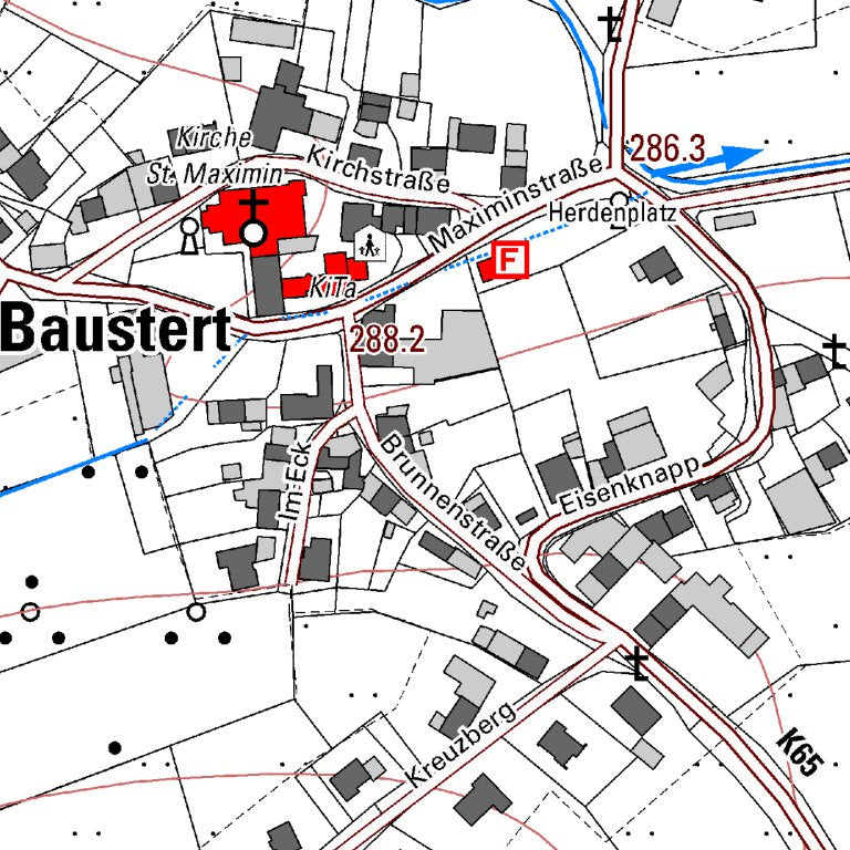 Baustert (1:5,000) Map by Landesamt fur Vermessung und ...