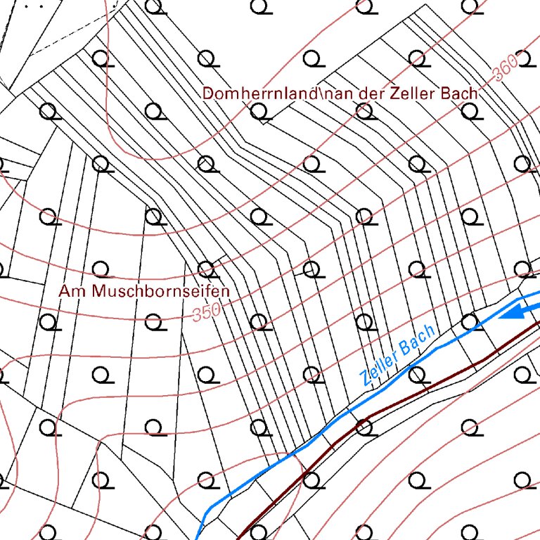 Zell (Mosel) 8 (1:5,000) Map by Landesamt fur Vermessung und ...