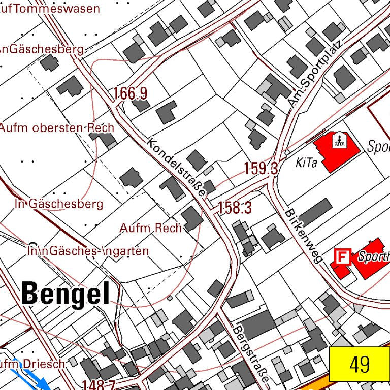 Bengel 6 (1:5,000) Map by Landesamt fur Vermessung und ...
