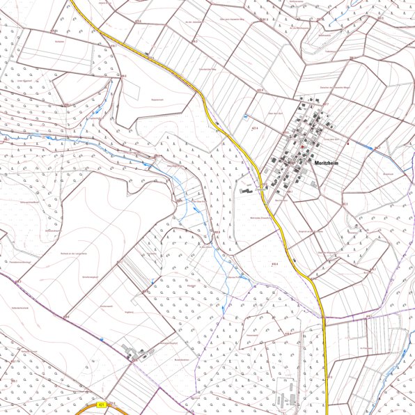 Schauren (1:5,000) Map by Landesamt fur Vermessung und ...