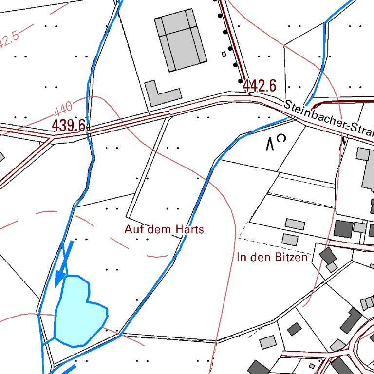 Benzweiler (1:5,000) Map by Landesamt fur Vermessung und ...