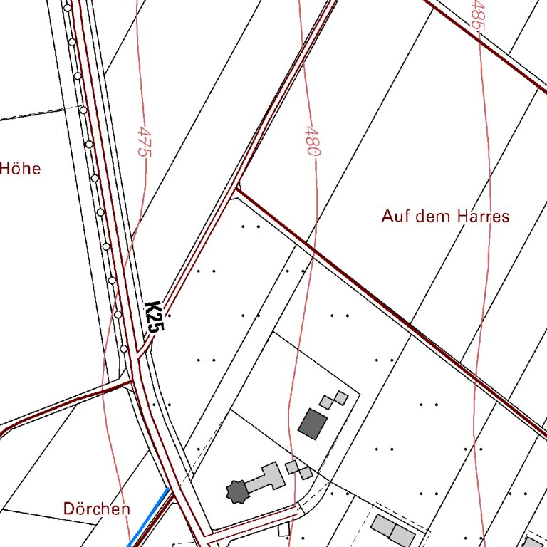 Kappel (1:5,000) Map by Landesamt fur Vermessung und ...