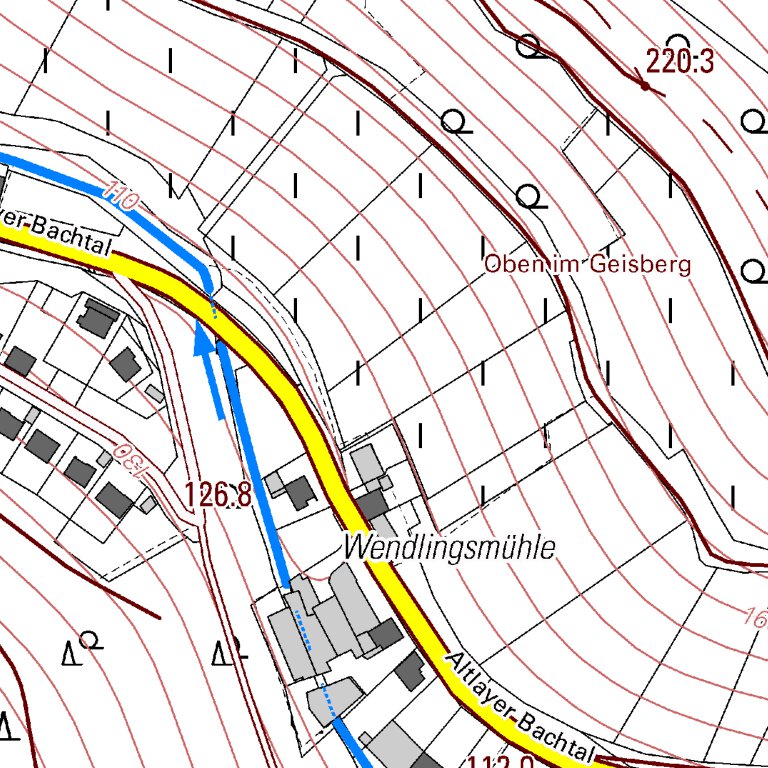 Zell (Mosel) 10 (1:5,000) Map by Landesamt fur Vermessung und ...