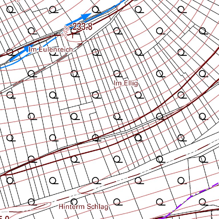 Oberheimbach 1 (1:5,000) Map by Landesamt fur Vermessung und ...