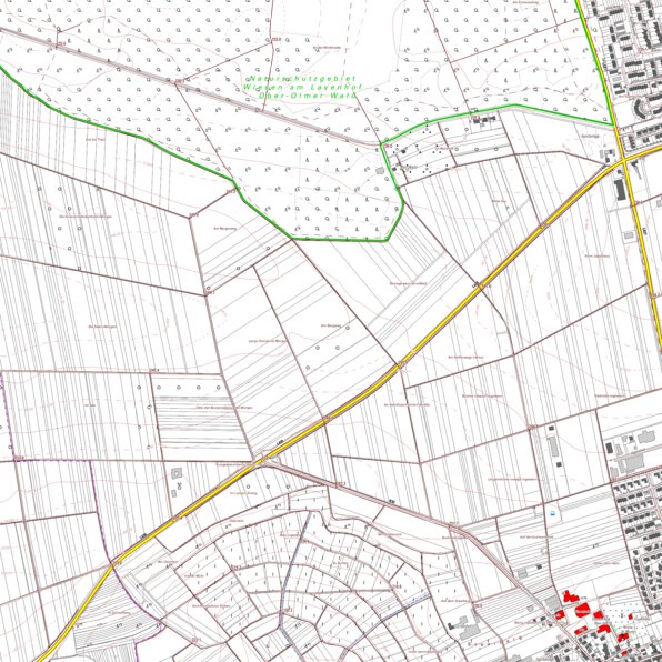 Ober-Olm 1 (1:5,000) Map by Landesamt fur Vermessung und ...