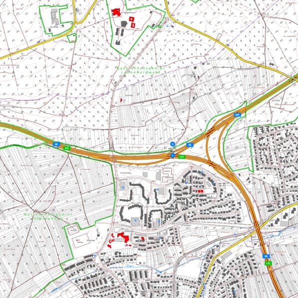 Mainz 10 (1:5,000) Map by Landesamt fur Vermessung und ...