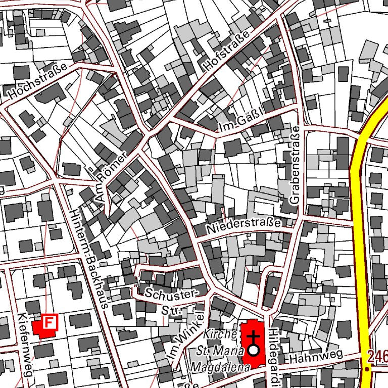 Weiler bei Bingen 4 (1:5,000) Map by Landesamt fur Vermessung und ...