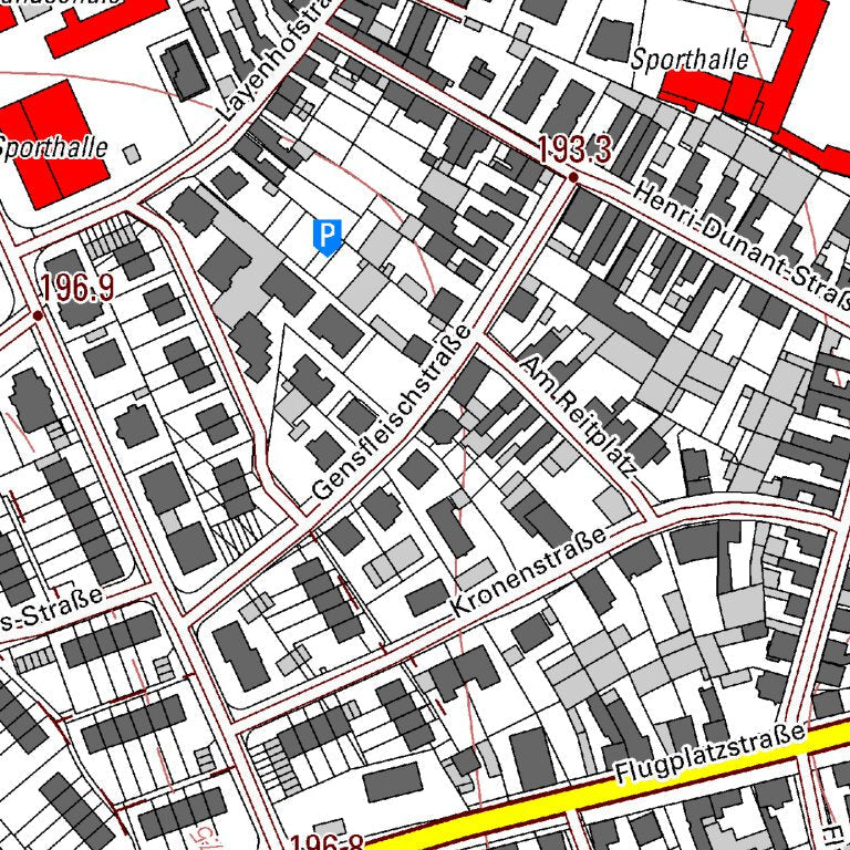Mainz 11 (1:5,000) Map by Landesamt fur Vermessung und ...