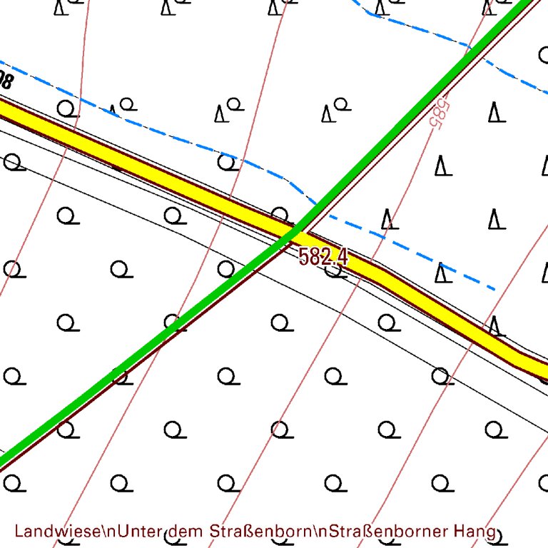 Winterbach 2 (1:5,000) Map by Landesamt fur Vermessung und ...