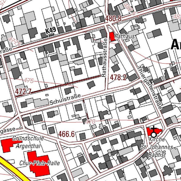 Argenthal 2 (1:5,000) Map by Landesamt fur Vermessung und ...