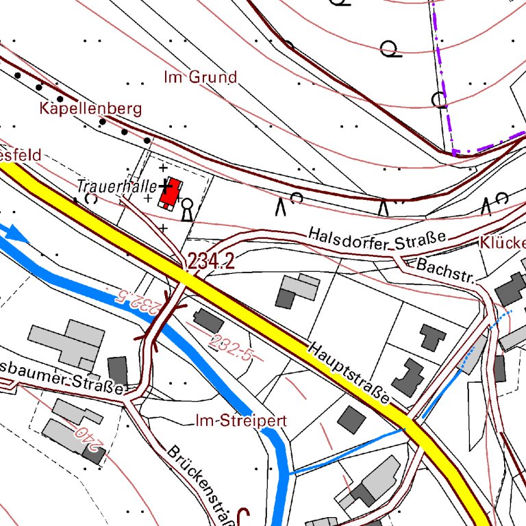 Enzen (1:5,000) Map by Landesamt fur Vermessung und ...