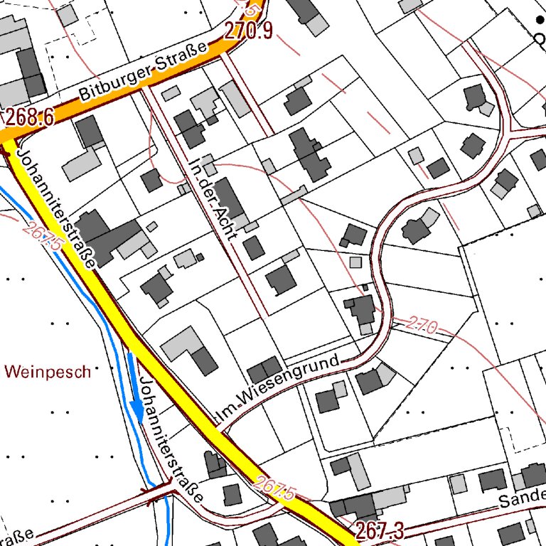 Körperich 1 (1:5,000) Map by Landesamt fur Vermessung und ...