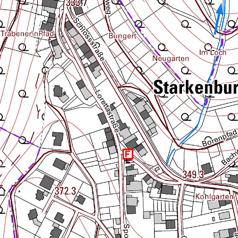 Starkenburg (1:5,000) Map by Landesamt fur Vermessung und ...