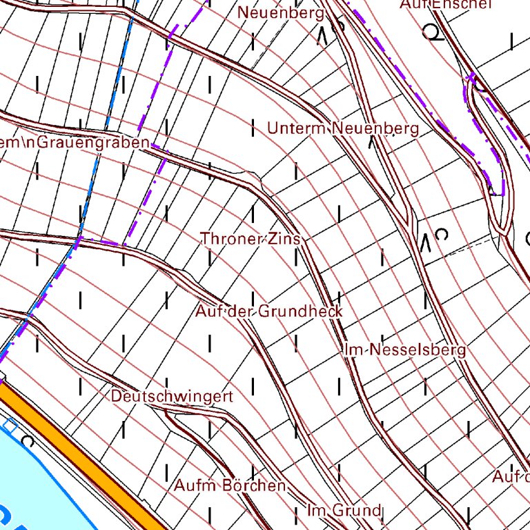 Köwerich (1:5,000) Map by Landesamt fur Vermessung und ...