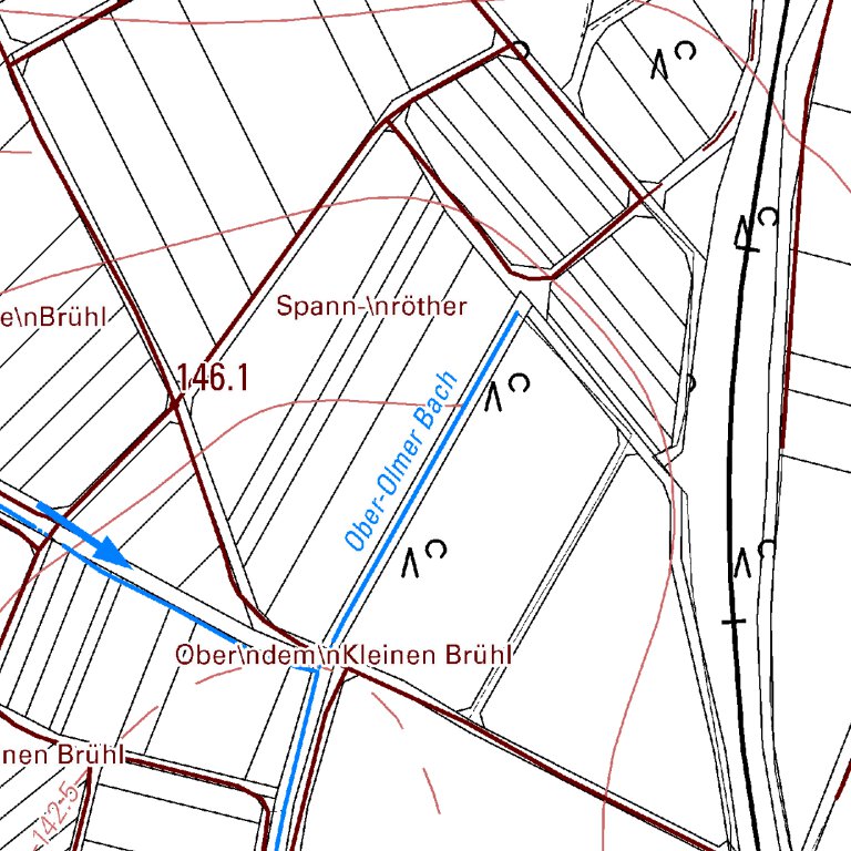 Ober-Olm 4 (1:5,000) Map by Landesamt fur Vermessung und ...