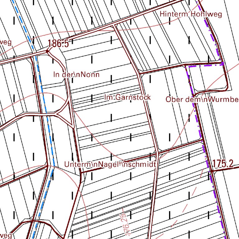 Ober-Olm 2 (1:5,000) Map by Landesamt fur Vermessung und ...
