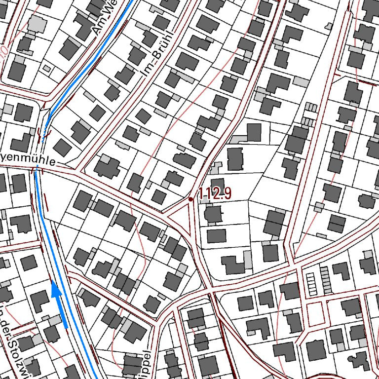 Gau-Algesheim 1 (1:5,000) Map by Landesamt fur Vermessung und ...