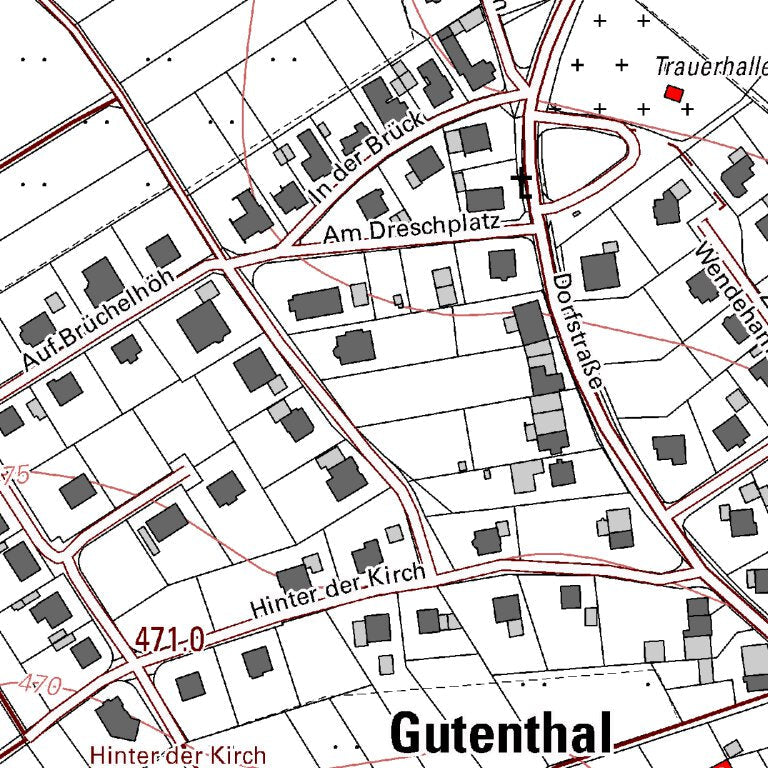 Morbach 12 (1:5,000) Map by Landesamt fur Vermessung und ...