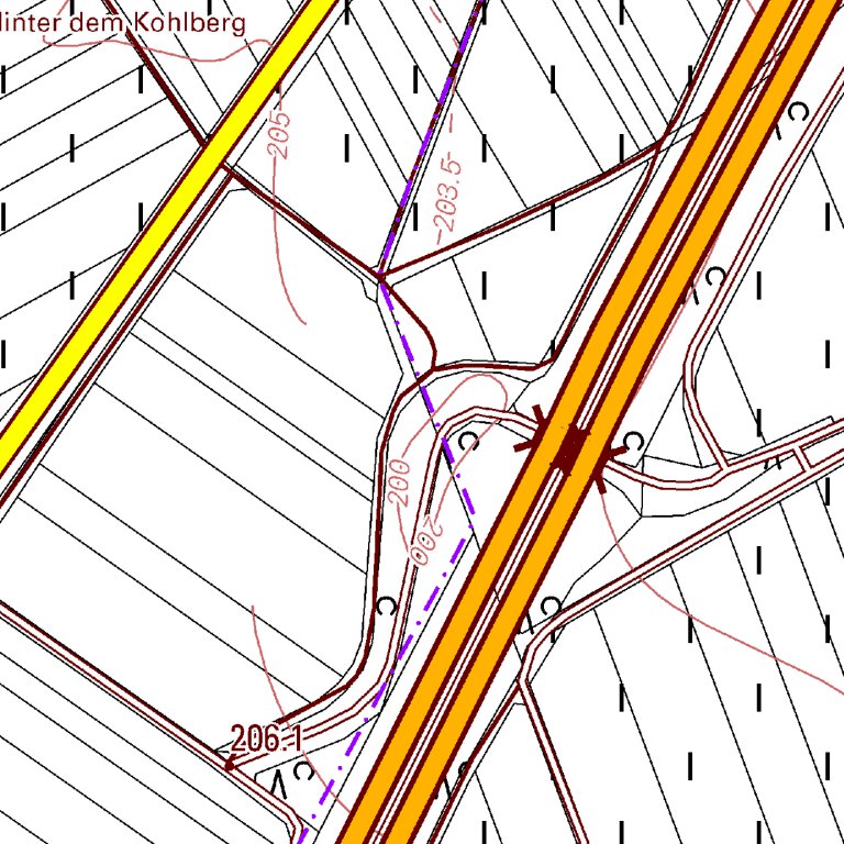 Saulheim 3 (1:5,000) Map by Landesamt fur Vermessung und ...