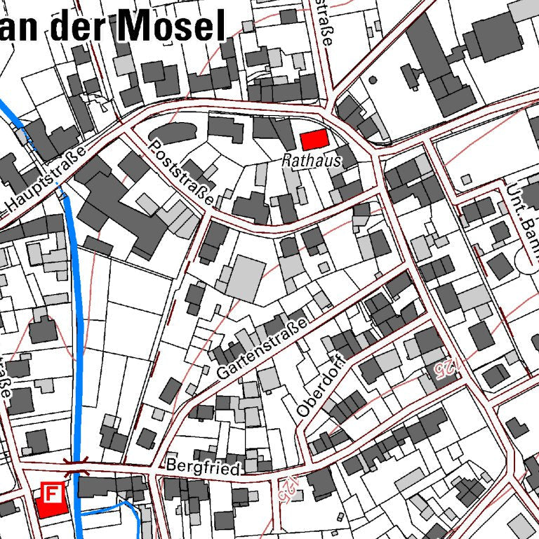 Mülheim an der Mosel 2 (1:5,000) Map by Landesamt fur Vermessung und ...