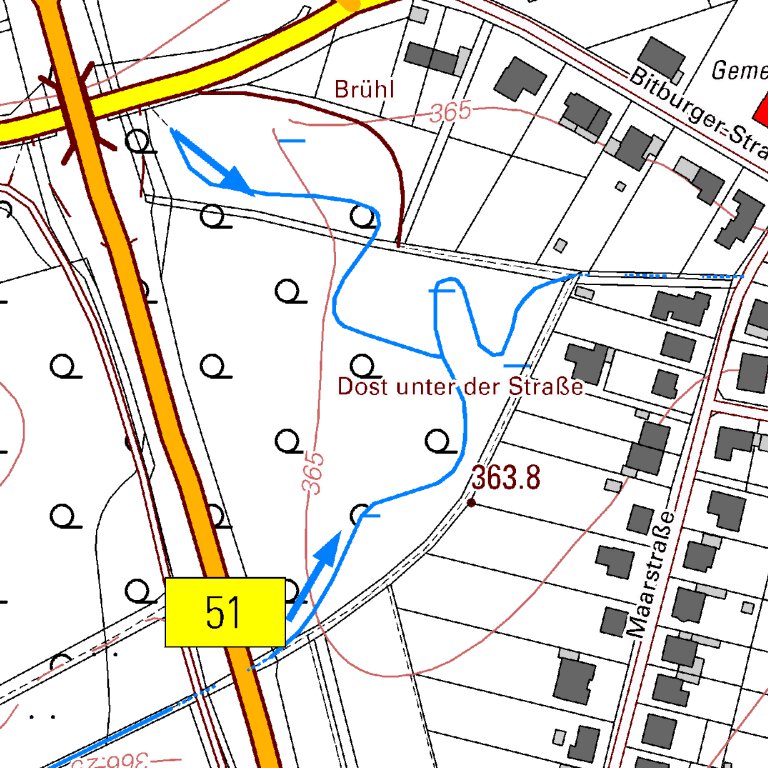 Ralingen 3 (1:5,000) Map by Landesamt fur Vermessung und ...