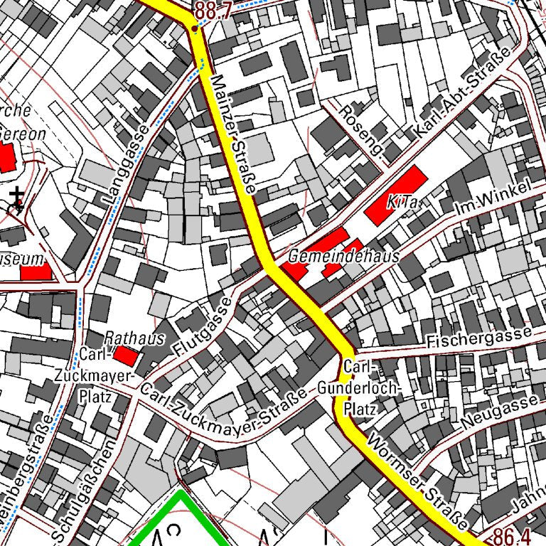 Nackenheim 1 (1:5,000) Map by Landesamt fur Vermessung und ...