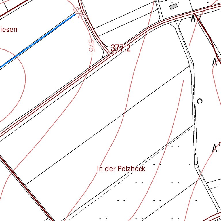 Gilzem (1:5,000) Map by Landesamt fur Vermessung und ...