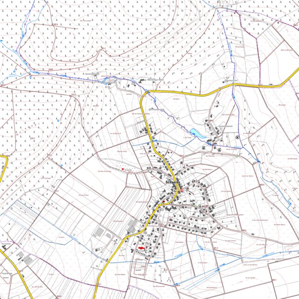 Schauren 1 (1:5,000) Map by Landesamt fur Vermessung und ...