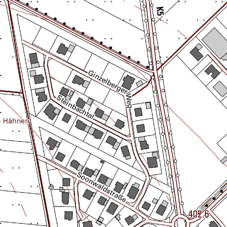 Hennweiler 1 (1:5,000) Map by Landesamt fur Vermessung und ...