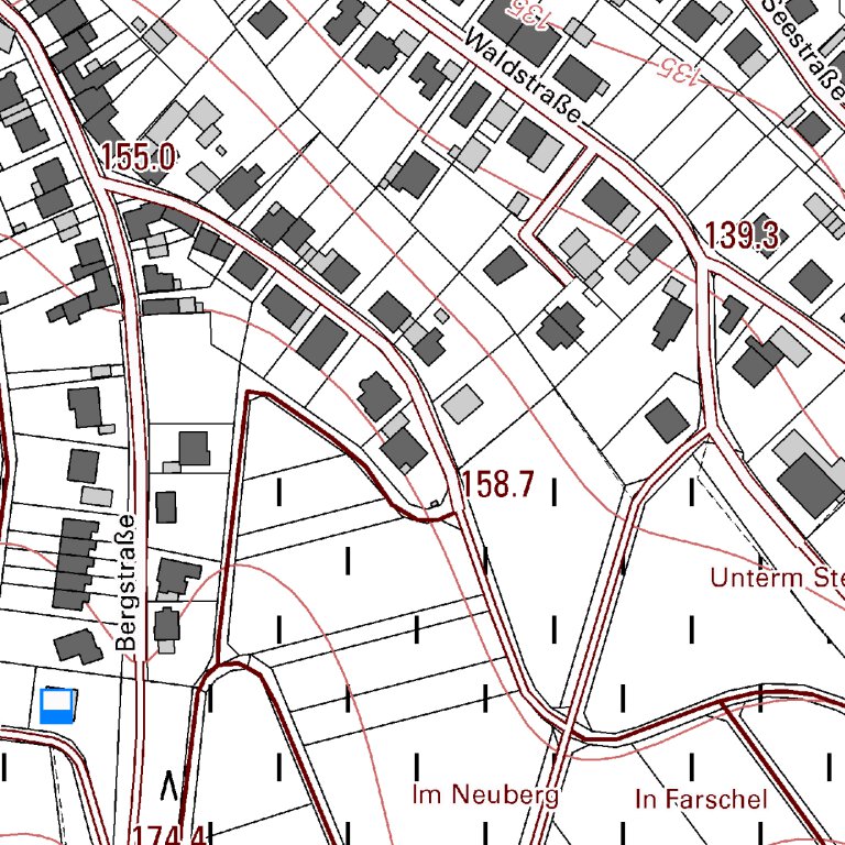 Riol 1 (1:5,000) Map by Landesamt fur Vermessung und ...