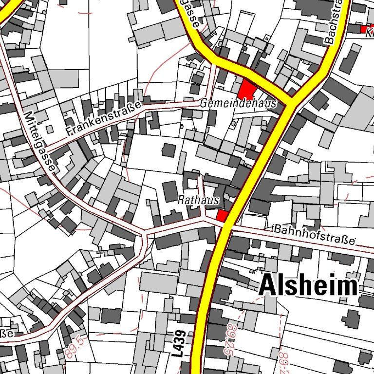 Alsheim 3 (1:5,000) Map by Landesamt fur Vermessung und ...