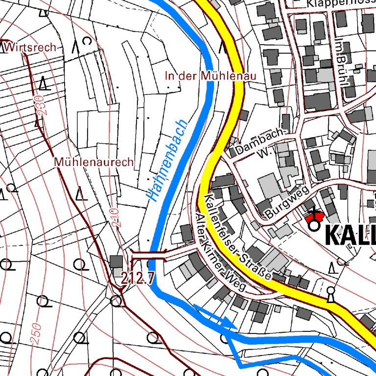 Bergen 3 (1:5,000) Map by Landesamt fur Vermessung und ...