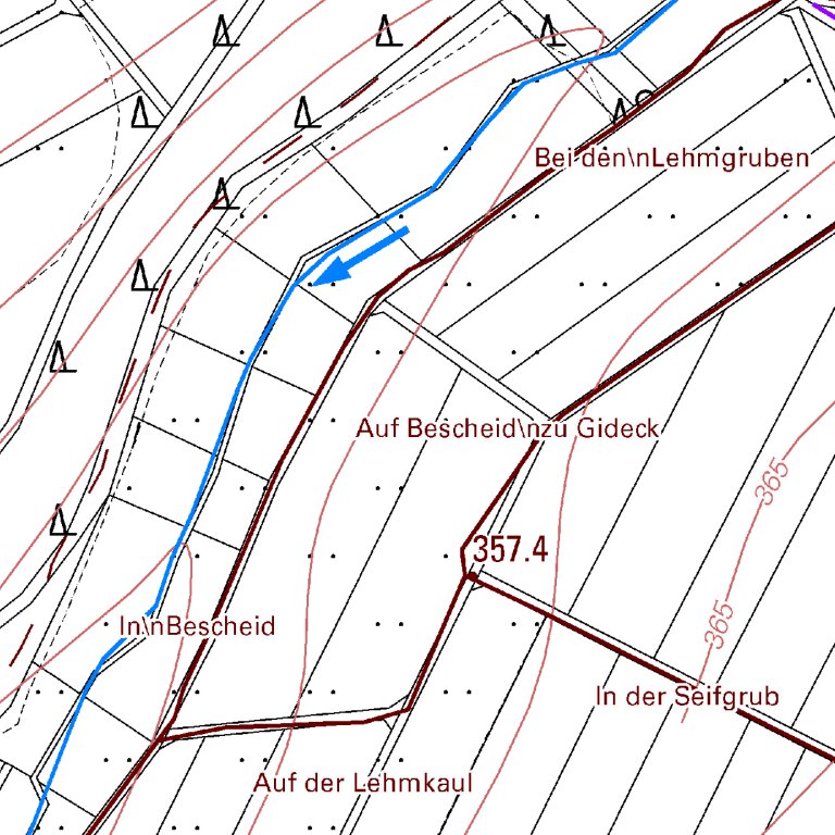 Heidenburg 1 (1:5,000) Map by Landesamt fur Vermessung und ...