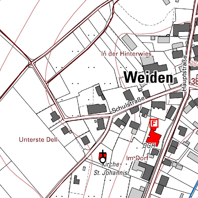 Weiden (1:5,000) Map by Landesamt fur Vermessung und ...
