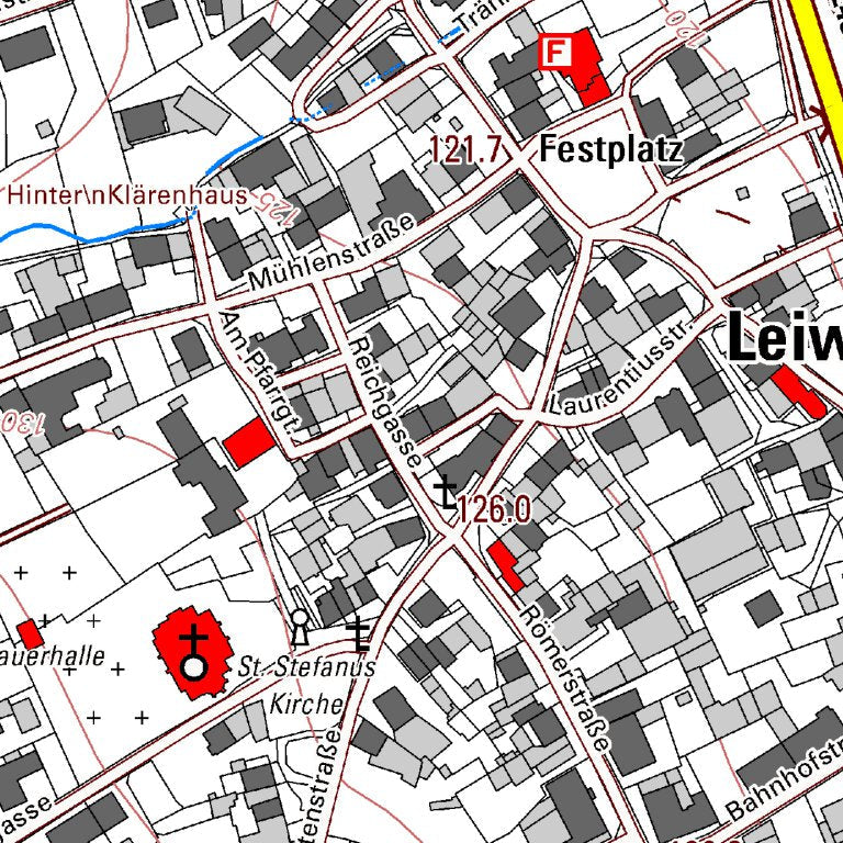 Leiwen 1 (1:5,000) Map by Landesamt fur Vermessung und ...