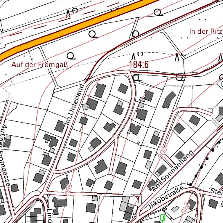 Ralingen 8 (1:5,000) Map by Landesamt fur Vermessung und ...