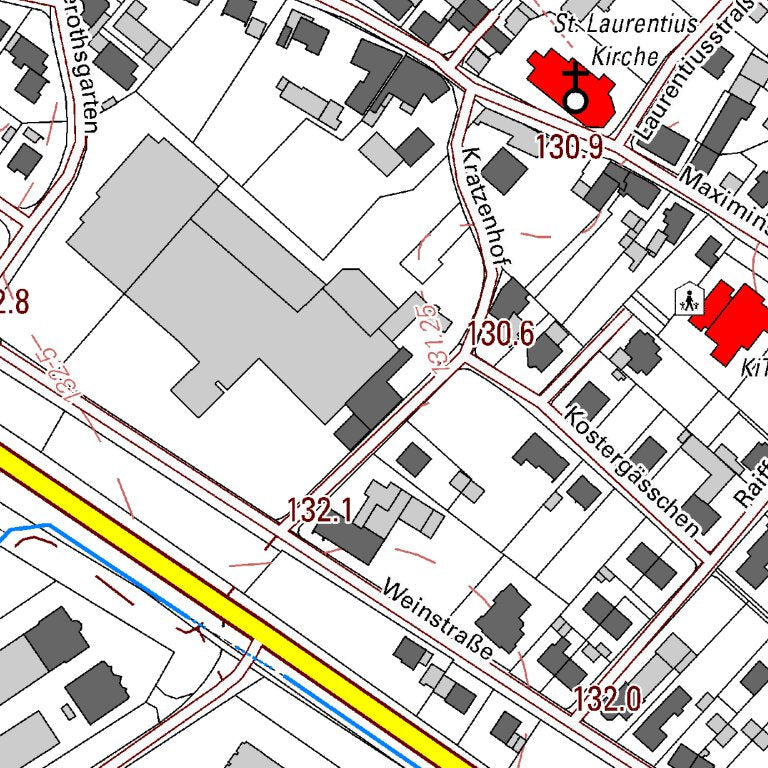 Longuich (1:5,000) Map by Landesamt fur Vermessung und ...