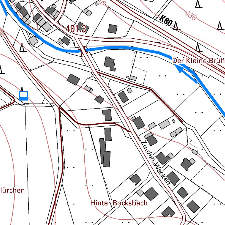 Morbach 30 (1:5,000) Map by Landesamt fur Vermessung und ...