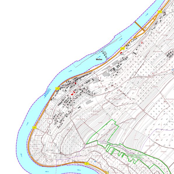 Wellen 1 (1:5,000) Map by Landesamt fur Vermessung und ...