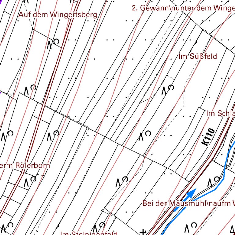 Tawern 2 (1:5,000) Map by Landesamt fur Vermessung und ...
