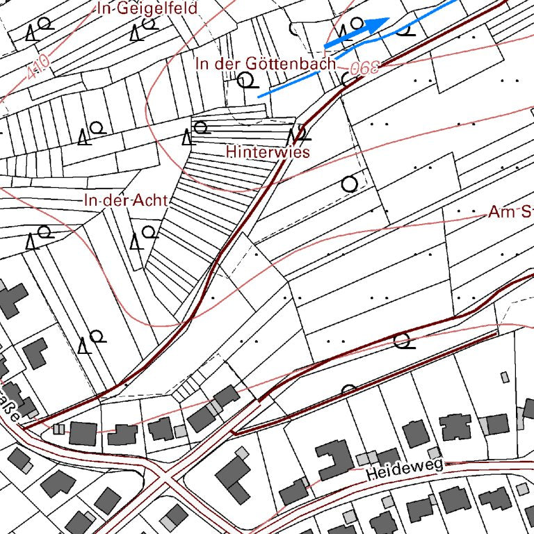 Idar-Oberstein 3 (1:5,000) Map by Landesamt fur Vermessung und ...