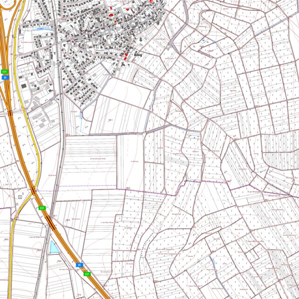 Albig 3 (1:5,000) Map by Landesamt fur Vermessung und ...